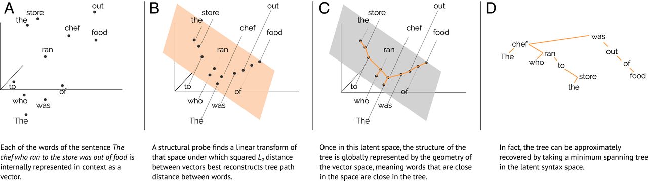Emergent linguistic structure in artificial neural networks trained by self-supervision | 集智斑图
